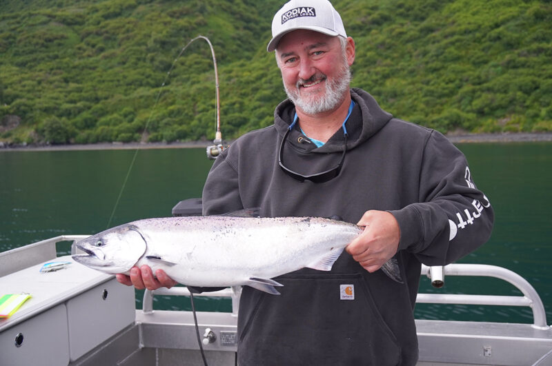 King fishing in Alaska | Kodiak Legends Lodge | Larsen Bay, Kodiak